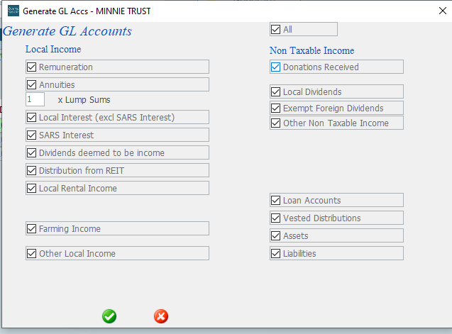 Sky Trusts Accounting Set Up